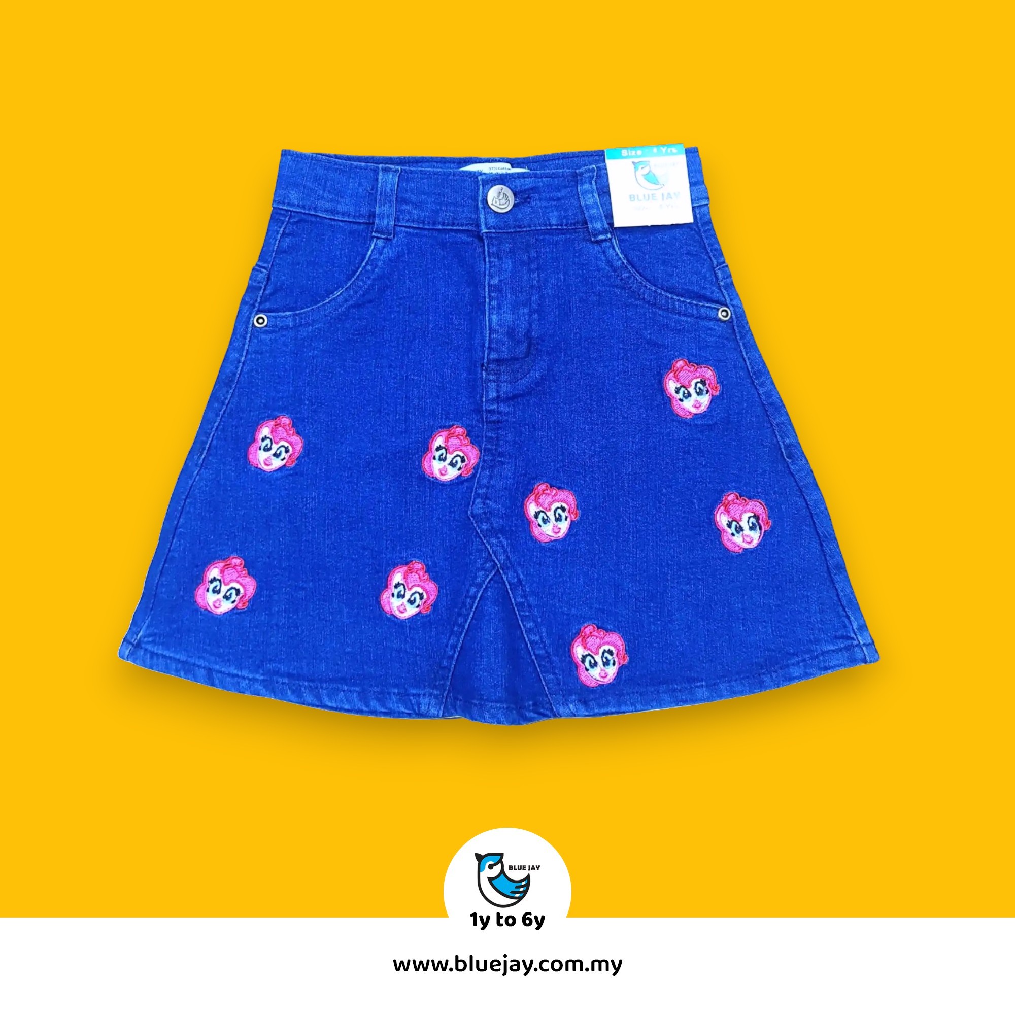 Blue Jay Denim Skirt - Blue Jay